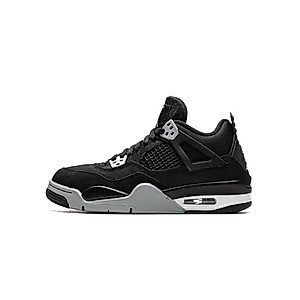 Jordan Youth Air 4 GS DV0553 006 Black Canvas - Size 5Y