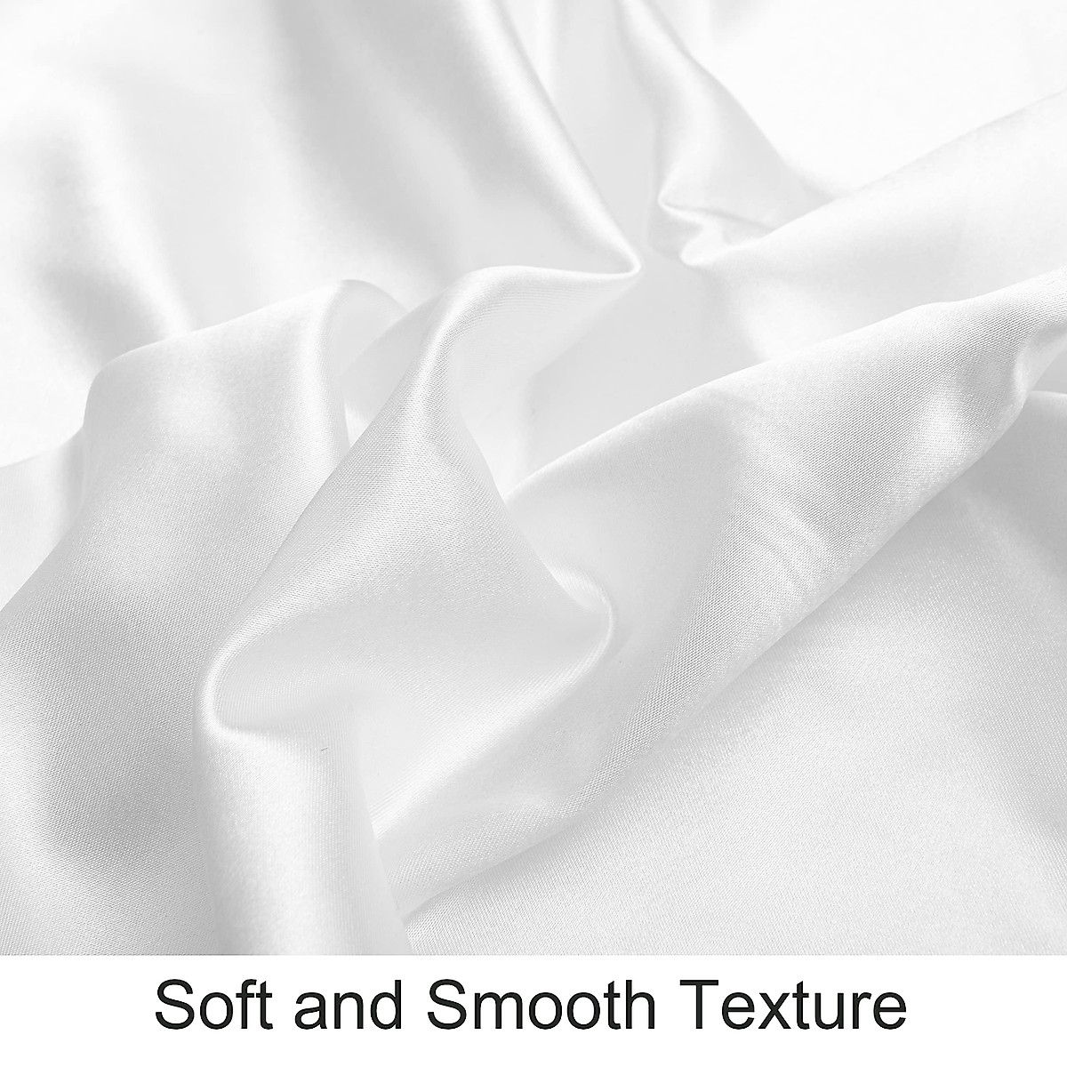 NTBAY Silk Satin Toddler Pillowcases - Set of 2 - Super Soft and Silky 14x20 Pillow Covers - Envelope Closure White Cooling Travel Pillow Cases for Nursery, Kids, Boys and Girls, 14 x 20 Inches