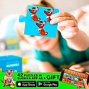 5X MEGASET Toddler Puzzles Ages 2-4 - Matching Games for Kids Ages 3-5 by QUOKKA - Numbers Animals Opposites ABC Learning for Toddlers 1-3 Year Old - Educational Toy Activities for Boy and Girl