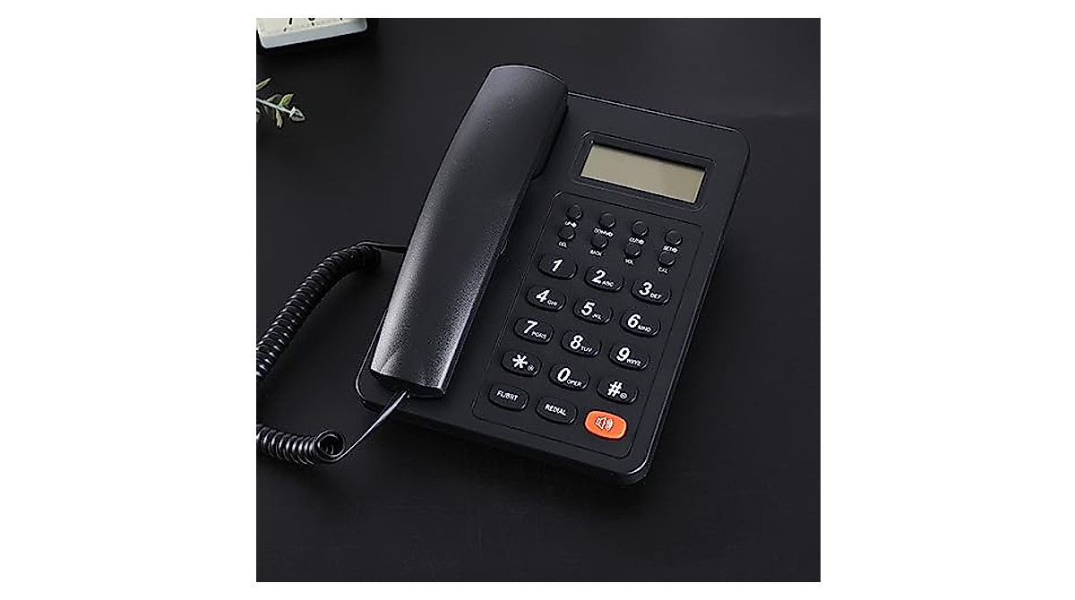Corded Landline Phone with LCD Display - Quality & Ease