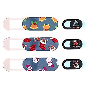 UKCOCO 6pcs Christmas Camera Cover Abs Webcam Slider Laptop Camera Blocker Camera Slide Blocker Webcam Cover Slide Camera Protector Cover Phone Slide Blocker Protective Case Notebook