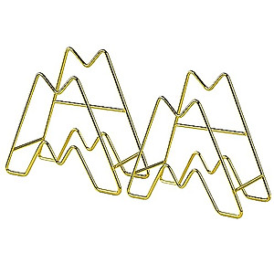 UWAYEXRA Pot Lid Organizer,2-Piece Gold Pan Lid | Plate Holder, Minimalist Style Dual-purpose desktop and wall Kitchen Organizers Nail-free