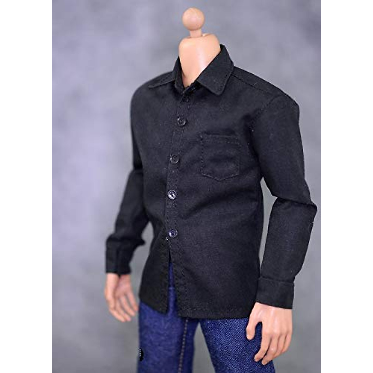 HiPlay 1/6 Scale Male Figure Doll Clothes, Handmade Full Suit, Shirt + Pants + Belt Outfit for 12" Male Action Figure CM003（A）