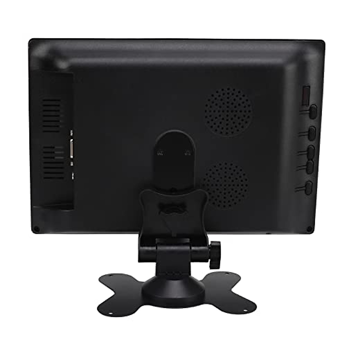 Shanrya 10.1 Inch Monitor, HD Display Adjustable Bracket Dual Loudspeakers Multiinterface USB Touch Screen Display Menu Function for Home (US Plug)