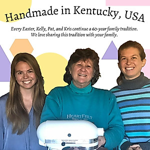 Retro-Style Panoramic Sugar Easter Egg, single; scene inside, perfect for Easter basket, centerpiece, or child gift