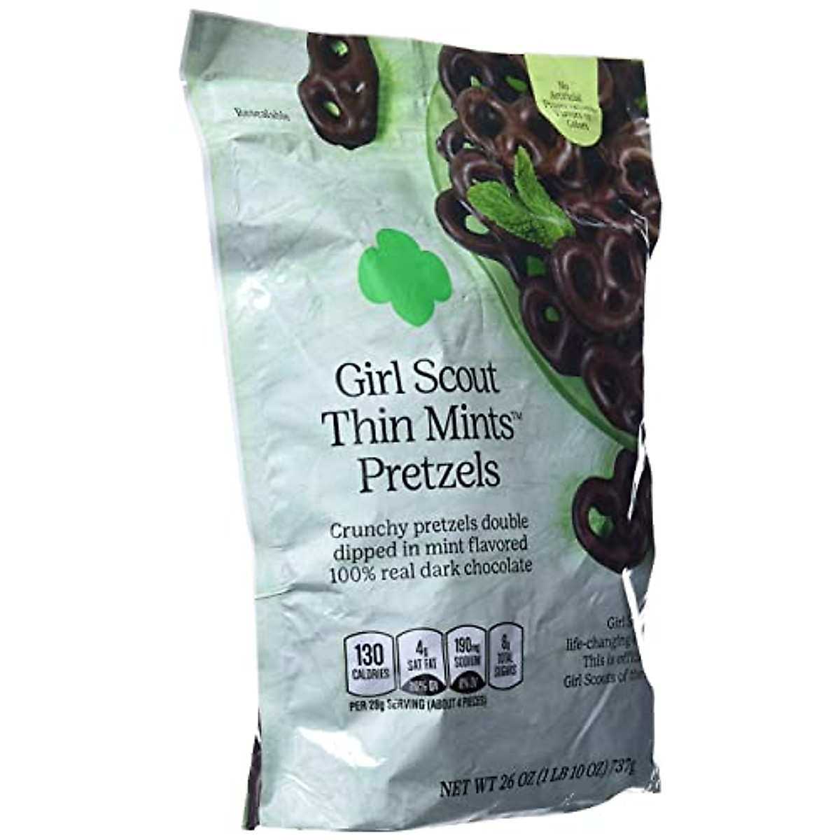 Girl Scout Thin Mints Pretzels 100% Real Dark Chocolate, 26 Oz