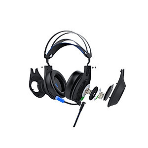 Bionik Sirex Gaming Headset with Mic for PS5: 50MM Drivers, Memory Foam, Mute Switch, Adjustable Head Beam, PS4/Xbox Series XS/Nintendo Switch OLED/PC/Mac