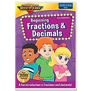 Beginning Fractions & Decimals DVD by Rock 'N Learn