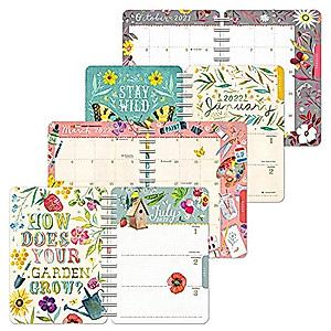 Katie Daisy 2022 Weekly Planner: On-the-Go 17-Month Calendar with Pocket (Aug 2021 - Dec 2022, 5" x 7" closed): Wild Beauty