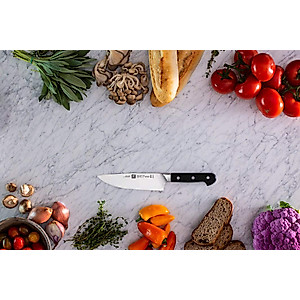 ZWILLING J.A. Henckels 38401-183 Chef's Knife, 7", Black/Stainless Steel