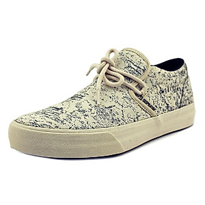 Supra Women's Cuba White/Black/Woven Athletic Shoe