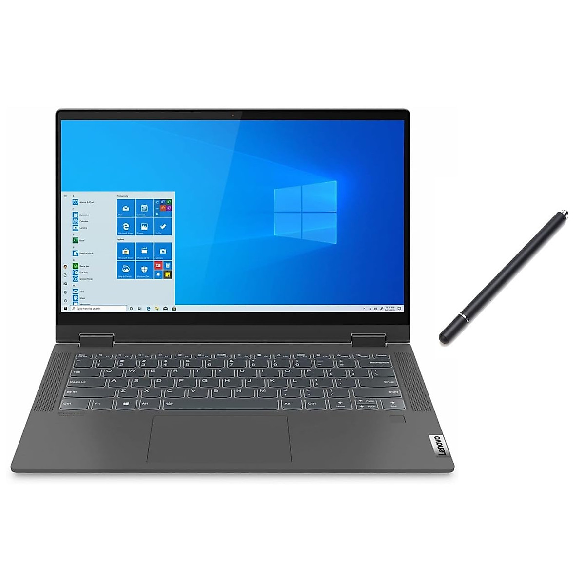 Lenovo IdeaPad Flex 5 14"" FHD IPS Touchscreen Laptop | AMD Ryzen 7 5700U(Beat i7-11800H) | 8GB RAM | 2TB SSD | Backlit | Fingerprint | Windows 11 Home | Bundle with Stylus Pen, Grey