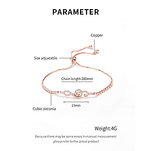 Titruebe Rose Gold Plated Bracelet for Women Musical Note Bracelets Music Lover Jewelry Gift