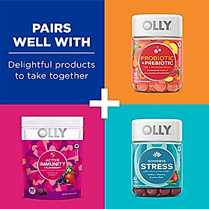 OLLY Men's Multivitamin Gummy, Immune Support, Vitamins A, C, D, E, B, Lycopene, Zinc, BlackBerry, 60 Day Supply - 120 Count