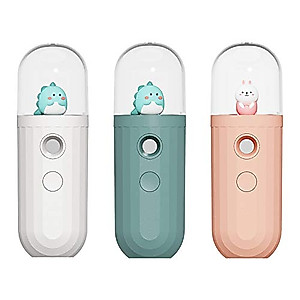 SANGHAI Mist Humidifier QYIYA Cute Cartoon Little Dinosaur Portable Nano Spray Face Mist Humidifier Hand-held Green