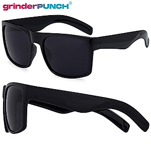 grinderPUNCH 2 Pack XL Polarized Big Wide Frame Large Head Fit Sunglasses for Sports Driving Fishing Glasses