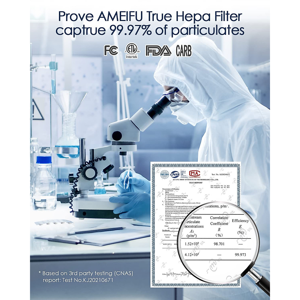 Air Purifiers for Home Large Room up to 1640ft², AMEIFU Hepa Air Purifiers, H13 True HEPA Air Filter for Pets Hair, Dander, Smoke, Pollen, Smell, 3 Fan Speeds, 5 Timer, Sleep Mode 15DB Air Cleaner