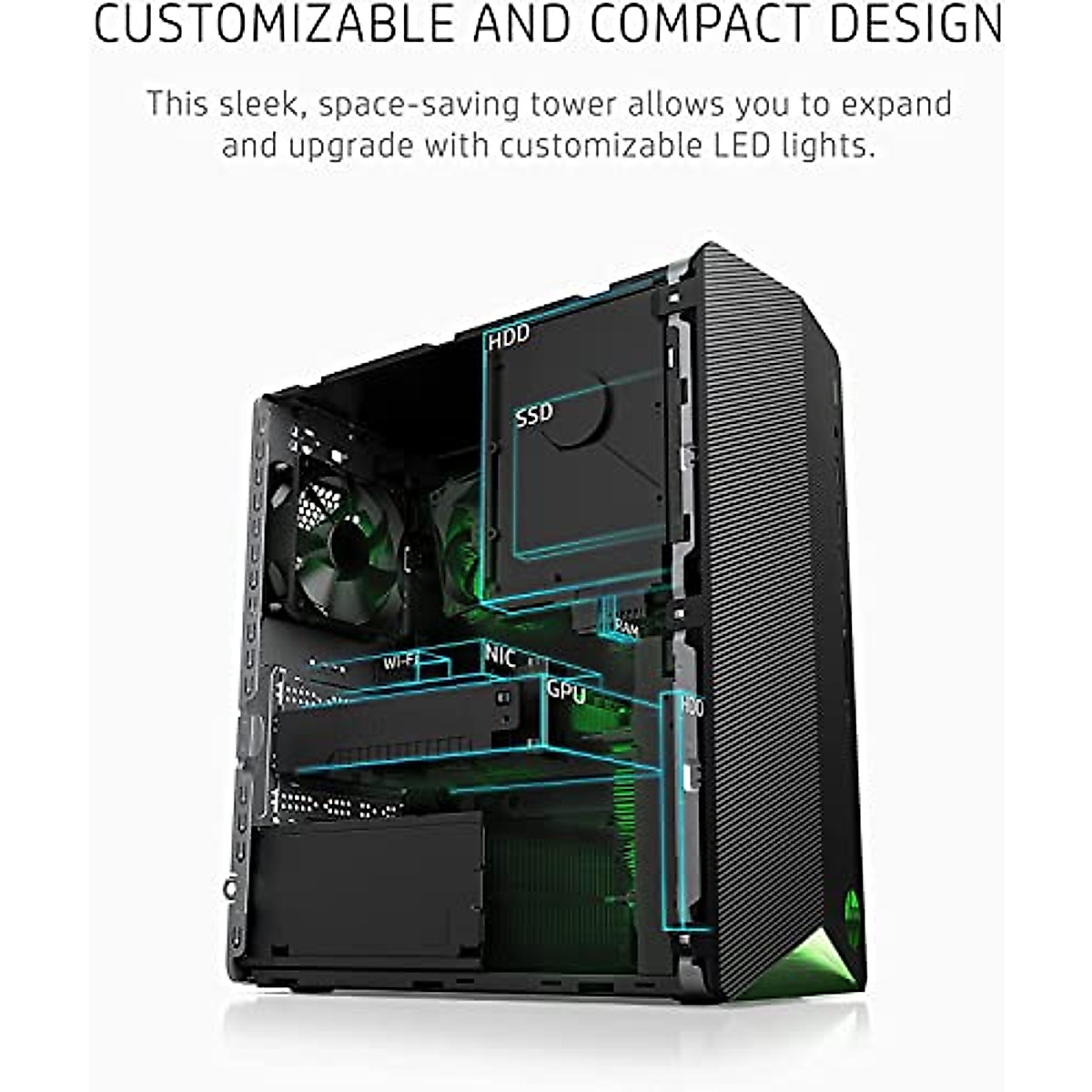 HP Pavilion Gaming Desktop, 11th Gen Intel Core i5-11400F (6 Cores, up to 4.4GHz, Beat i7-9700K), 16GB DDR4 RAM, 512GB PCIe SSD, NVIDIA GeForce GTX 1650, WiFi, Pre Built PC Bundle with JAWFOAL