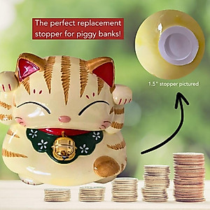 National Artcraft® 1" PVC Stopper for Salt & Pepper Shakers and Piggy Banks (Pkg/10)