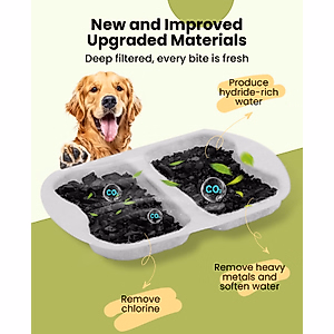 oneisall Dog Water Fountain for Large Dogs,7L/230oz/1.8G Stainless Steel Dog Fountain Super Quiet with Triple Filtration,Great for Large Dogs Cats and Multi-Pet Home (8Set Filters for 7L Dog Fountain)