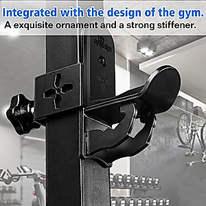 BRTGYM J Hooks Power Rack for 2x2 Squat Rack Power Cage with 1" Holes, 1000lbs Capacity J Cups, 5GA Steel Constructed
