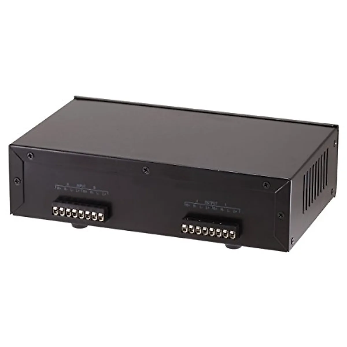 Monoprice 108231 2-Channel A/B Speaker Selector - Black with Volume Control, Built in Independent Volume Controls, Accepts Wire Gauges Up to 14AWG