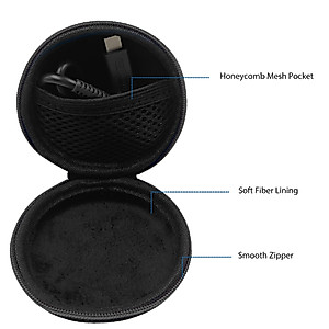 Dobewingdelou Carrying Case for GO Plus + 2023 with Hand Strap and Carabiner Clip Hard Travel Protective Portable Storage Cover Shockproof Accessories Black