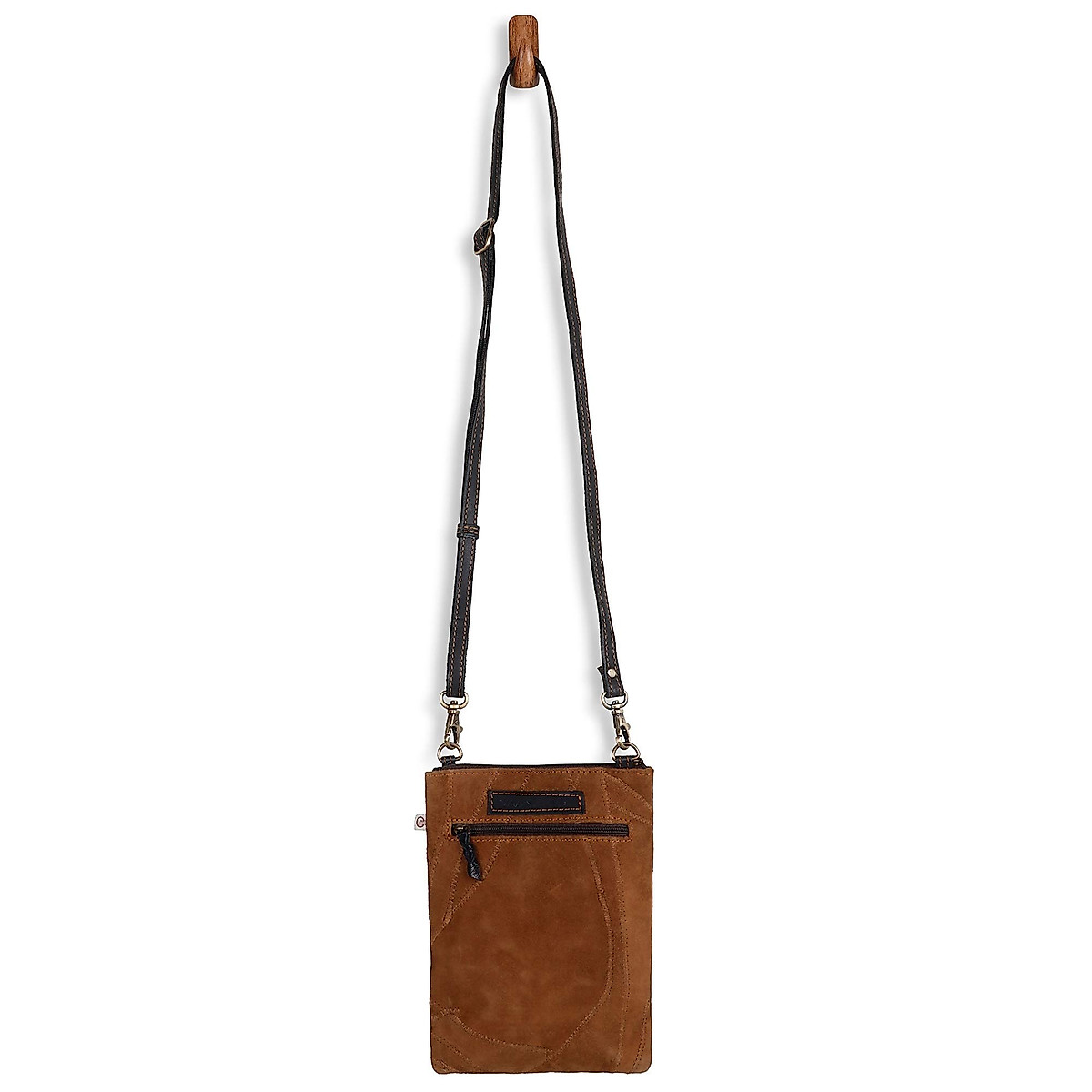 VAAN & Co Women's Brisk Python Small Cross Body Upcycled Genuine Leather Bag Python