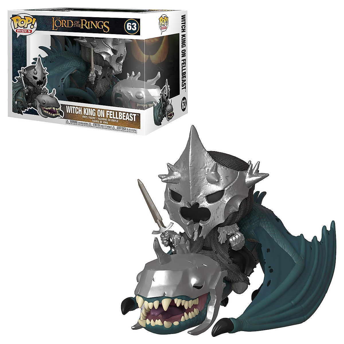 Funko Pop! Rides: Lord of The Rings - Witch King with Fellbeast, Multicolor