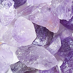 Crystal Allies 1 Pound Bulk Rough Amethyst Reiki Crystal Healing Stones Large 1" from Madagascar
