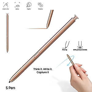 Note 20 Ultra S Pen WithBluetooth Replacement for Samsung Galaxy Note 20 Ultra Stylus Pen,PN980BAEGUS,Note Plus/Note 20/Note 20 5G S Pen(Gold)