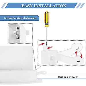 Bathroom Exhaust Fan with LED Light, Bathroom Fan with Light, Shower Ceiling Ventilation, Ultra Quiet Bathroom Fan 1.0 Sones 110 Cfm, White Ventilation Fan For Bathroom/Shower/Restroom/Office