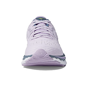 Mizuno Women's Wave Sky 6 Running Shoe, Pastel Lilac/White, 8