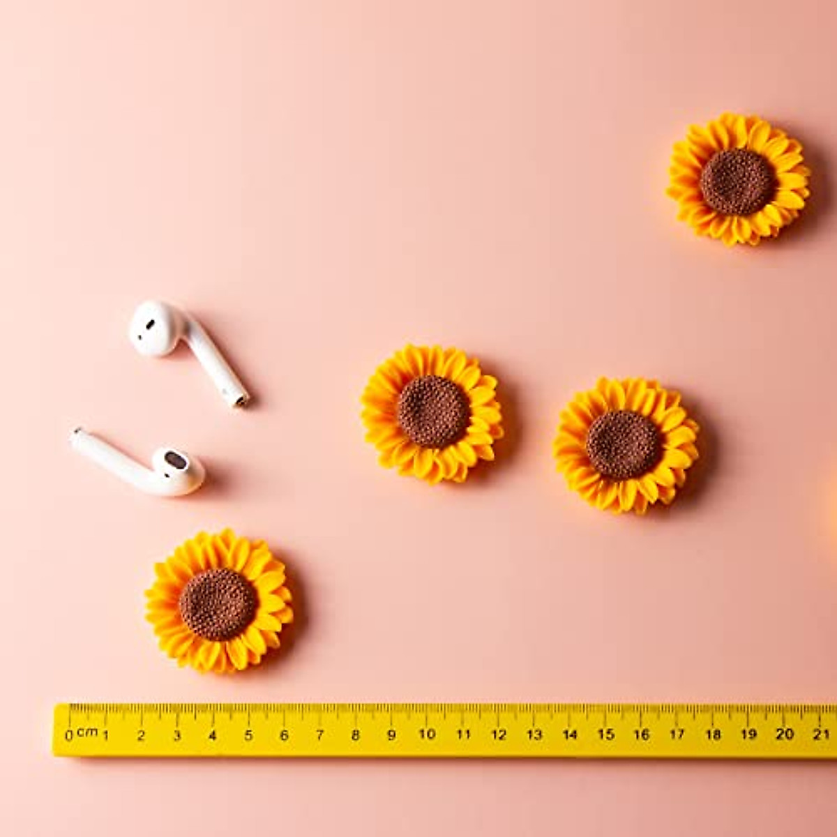 Cute Sunflower Fridge Magnet for Adult, Funny Refrigerator Decorative Magnets for Kitchen, Locker and Office Whiteboard (Sunflower x 12 PCS)