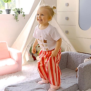 ALIMORDEN 2-in-1 Flip Out Cuddly Sherpa Toddler Couch, Convertible Sofa to Lounger, Grey