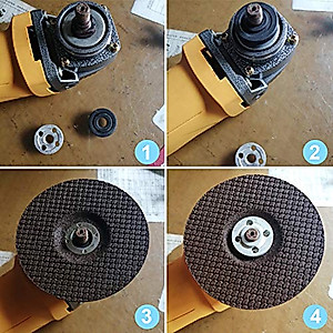 100mm Angle Grinder Replacement Parts - Angle Grinder Spanner wrench, Grinder Inner Flange Nut & Grinder Outer Flange Nut Compatible with Makita