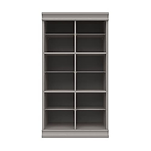 ClosetMaid 4597 Modular Storage Stackable 12-Shelf Unit with Dividers, Taupe