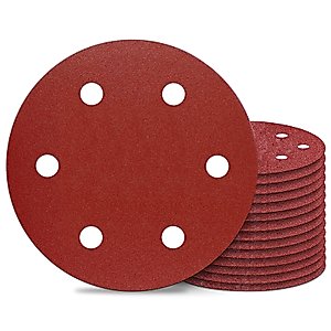 Awutzut 9 Inch 6 Hole Sanding Discs 150 Grit Hook and Loop for Drywall Sander 15PCS