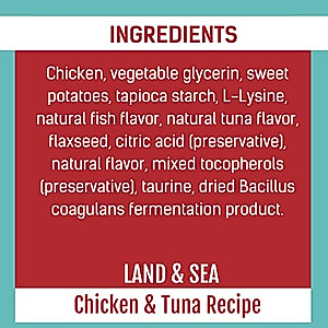 Get Naked Biteables Natural Soft Treats for Cats, Essential Health, Land & Sea Recipe, 3 oz, 1 Pouch