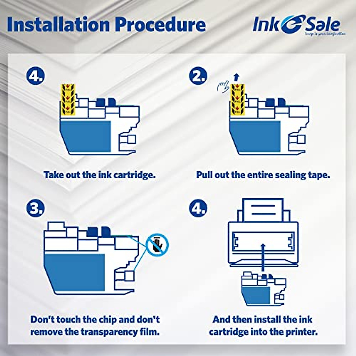 INK E-SALE Compatible LC203 LC201 Ink Cartridge Replacement for Brother LC203 XL LC201 XL for MFC-J460DW J480DW J485DW J680DW J880DW J885DW J4320DW J4420DW J4620DW J5620DW J5520DW J5720DW (12 Pack)