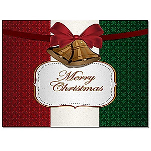 Area Rug Absorbent Non-Slip Rectangle Rug Merry Christmas Bells and Snowflakes Rugs for Living Room Bedroom Kitchen Entryway, Soft Floor Mat Indoor Carpet Accent Rugs 3x5 Feet