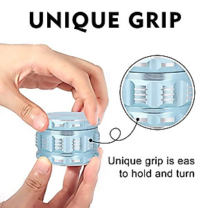 HOKirin 2.5" Grinder Large Kitchen Grinder for Spice Light Blue