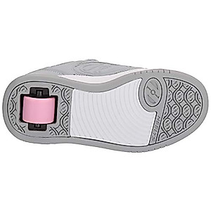 HEELYS Unisex-Child Voyager Tennis Shoe, Grey/Light Pink, 6 Big Kid