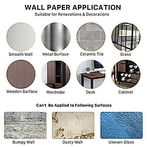 XINOBO (17.71"×118" Faux Wood Wallpaper Peel and Stick Wallpaper Wood Textured Wallpaper Removable Vintage Rustic Shiplap, Self Adhesive Waterproof Contact Paper for Counter Top, Cabinets, Bathroom