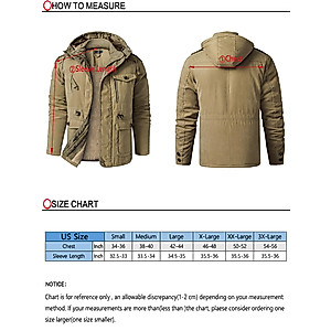 Mr.Stream Men's Winter Hooded Jacket Windproof Sherpa Lined Fleece Windbreaker Coat Outerwear Warm Parka 3256 Green L