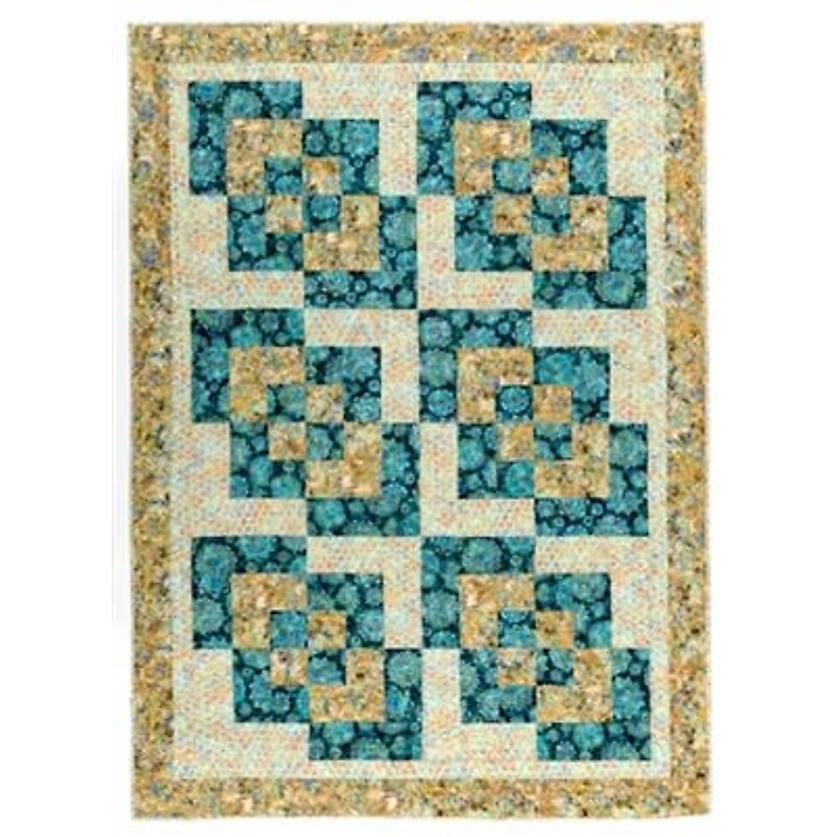 Fabric Cafe PDQ 3-Yard Quilts Bk, None Brown, 11 x 8.5 x 0.06