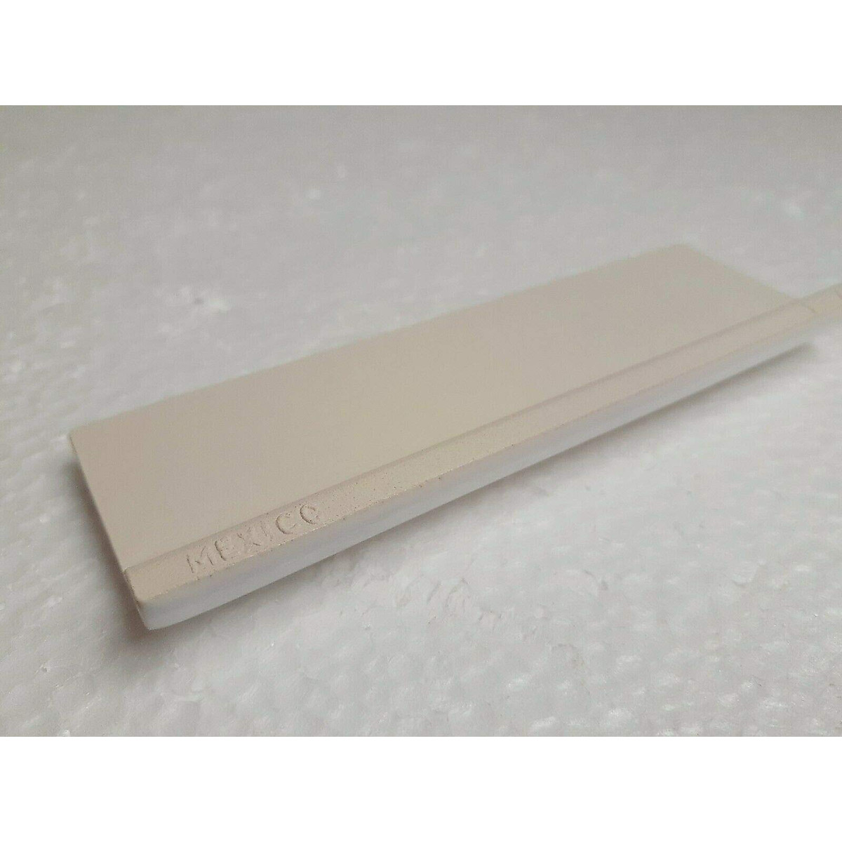 Bright White Arctic 2x6 in Ceramic Tile Mud Cap Bullnose Trim Edge 2 x 6 inch Mudcap Daltile Color 0190 Box 5 Piece