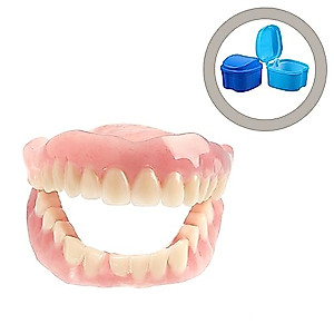 Denture Case 4pcs Denture Case Denture Bath Box Orthodontic Retainer Case False Teeth Storage Case Box with Strainer Cups for Soaking Dentures Denture Cups for Soaking Dentures
