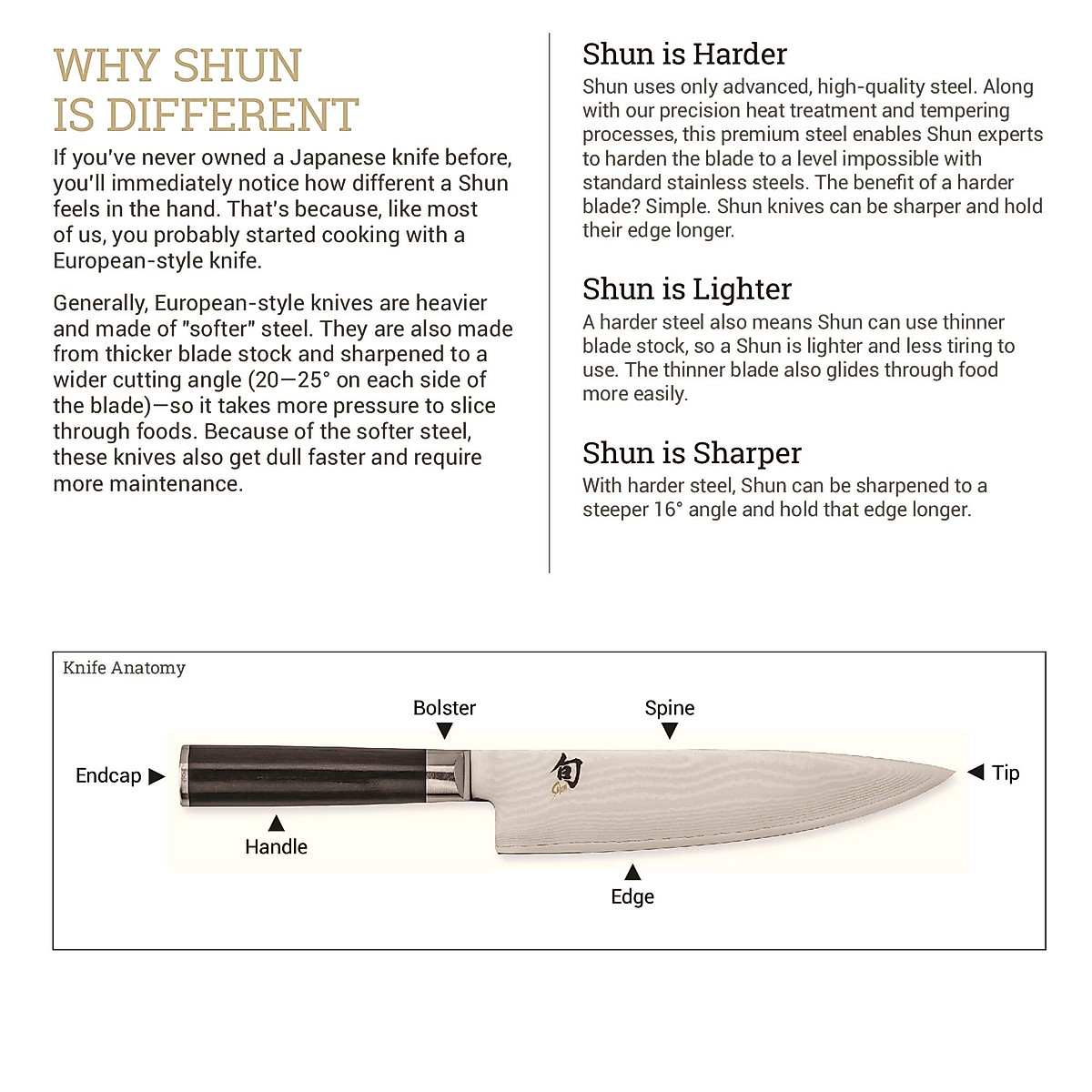 Shun Cutlery Sora 5 Piece Student Knife Set, Kitchen Knife Set with Knife Roll, Includes 8" Chef's Knife, 3.5" Paring Knife, 9" Bread Knife and Honing Steel, Handmade Japanese Kitchen Knives