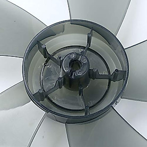 TiaoBug 14 Inch Plastic Fan Blade 5 Leaves with Nut Cover Stand/Table Cooling Fanner Blade Replacement Accessories Grey One Size